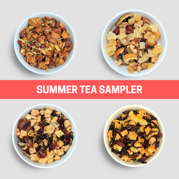 Summer Tea Sampler – 4 Tropical Loose Leaf Tea Favorites